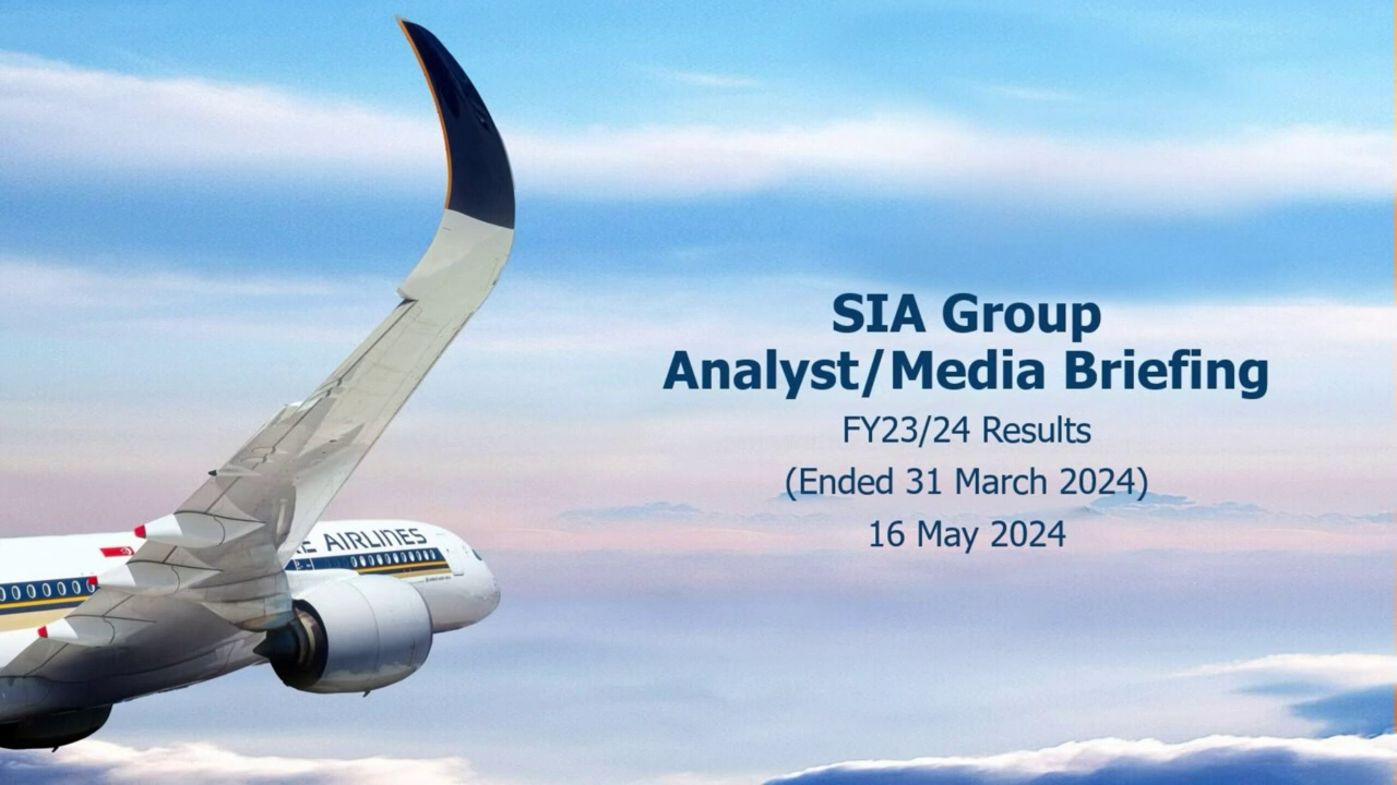 SIA Group 16th May 2024 Analyst/Media Briefing